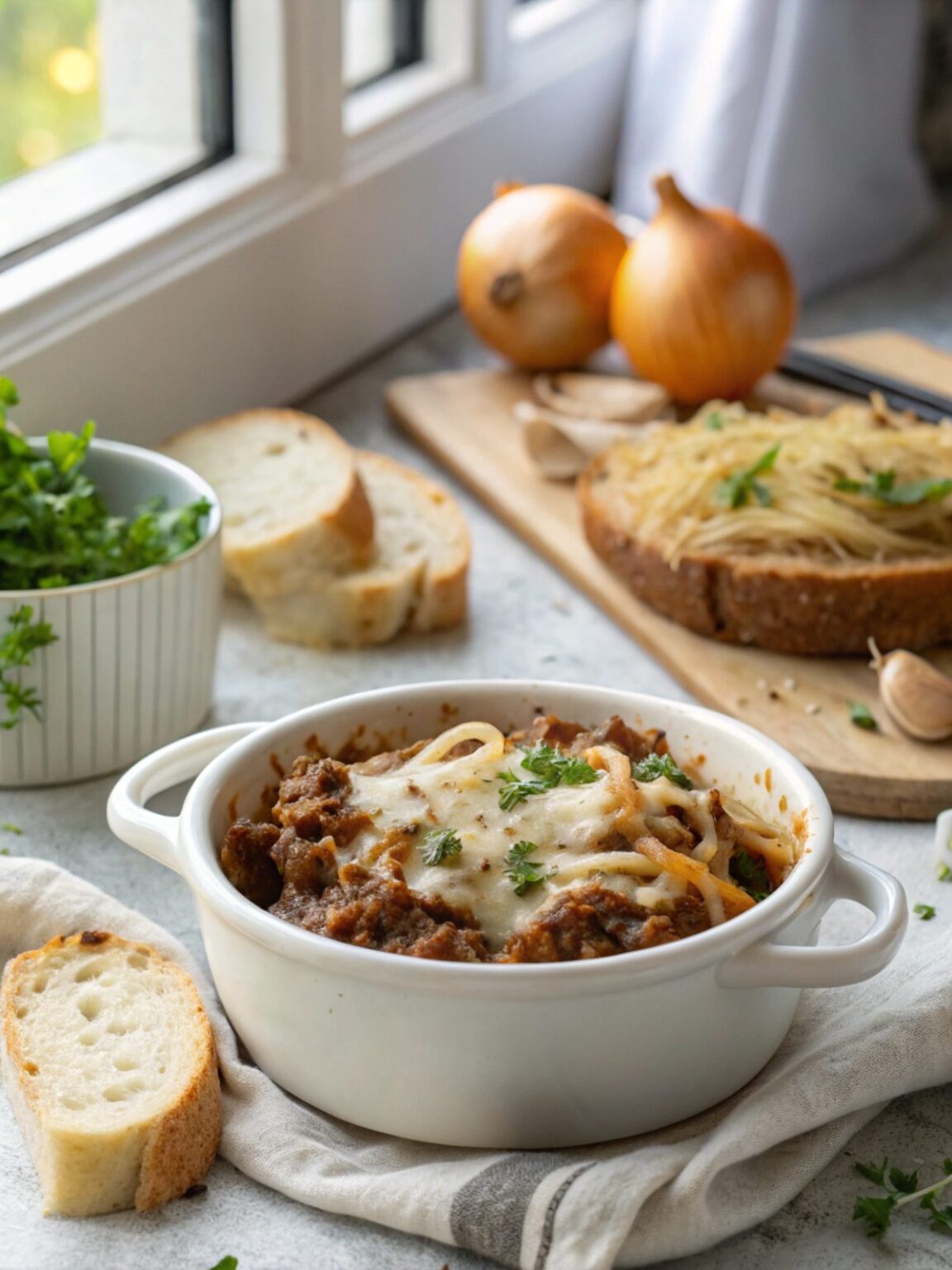 Savory French Onion Ground Beef Casserole Recipe